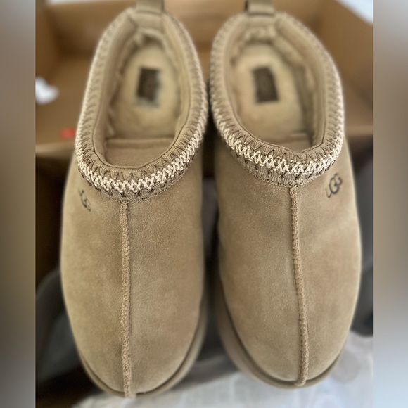UGG | Shoes | Ugg Womens Tazz Platform Slipper Mustard Seed New | Poshmark